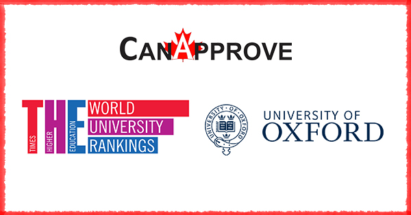 UK: University of Oxford Ranked #1 in THE World University Rankings