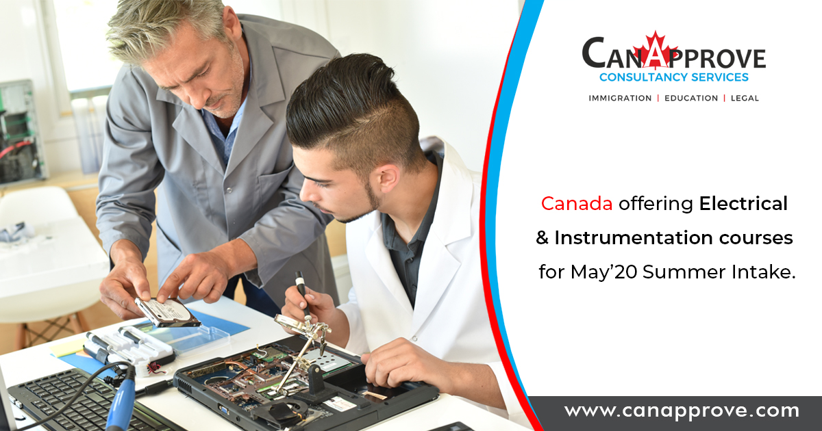 Canada is offering Instrumentation Engineer courses for May’20 Intake