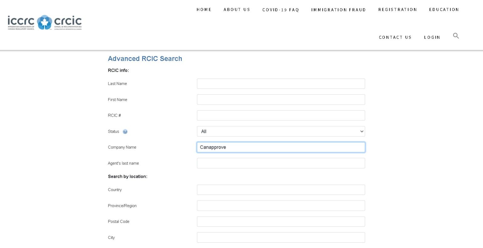 Know if your consultant is authorized by ICCRC | Canapprove