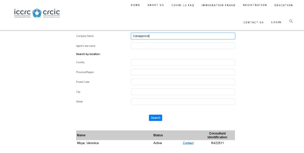 Know if your consultant is authorized by ICCRC | Canapprove