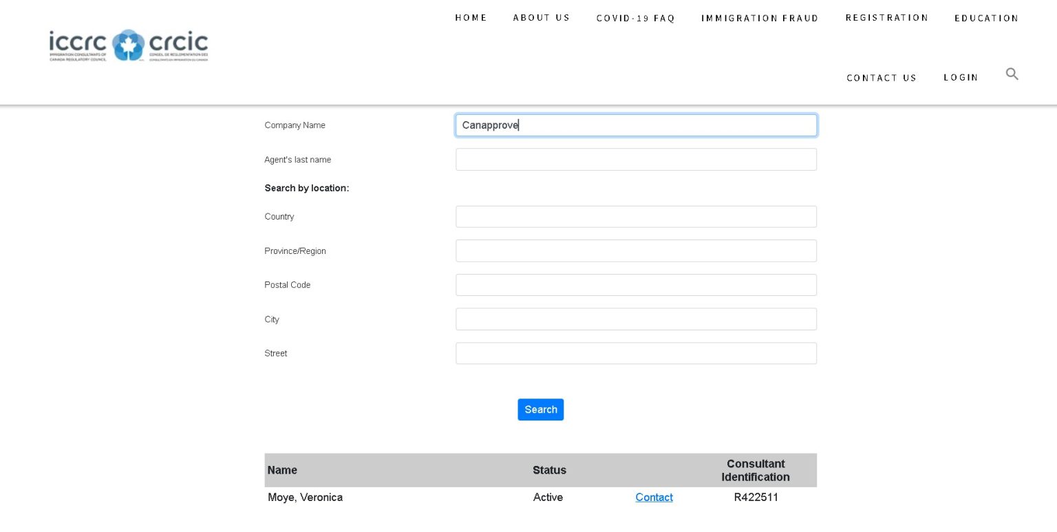 Know if your consultant is authorized by ICCRC | Canapprove